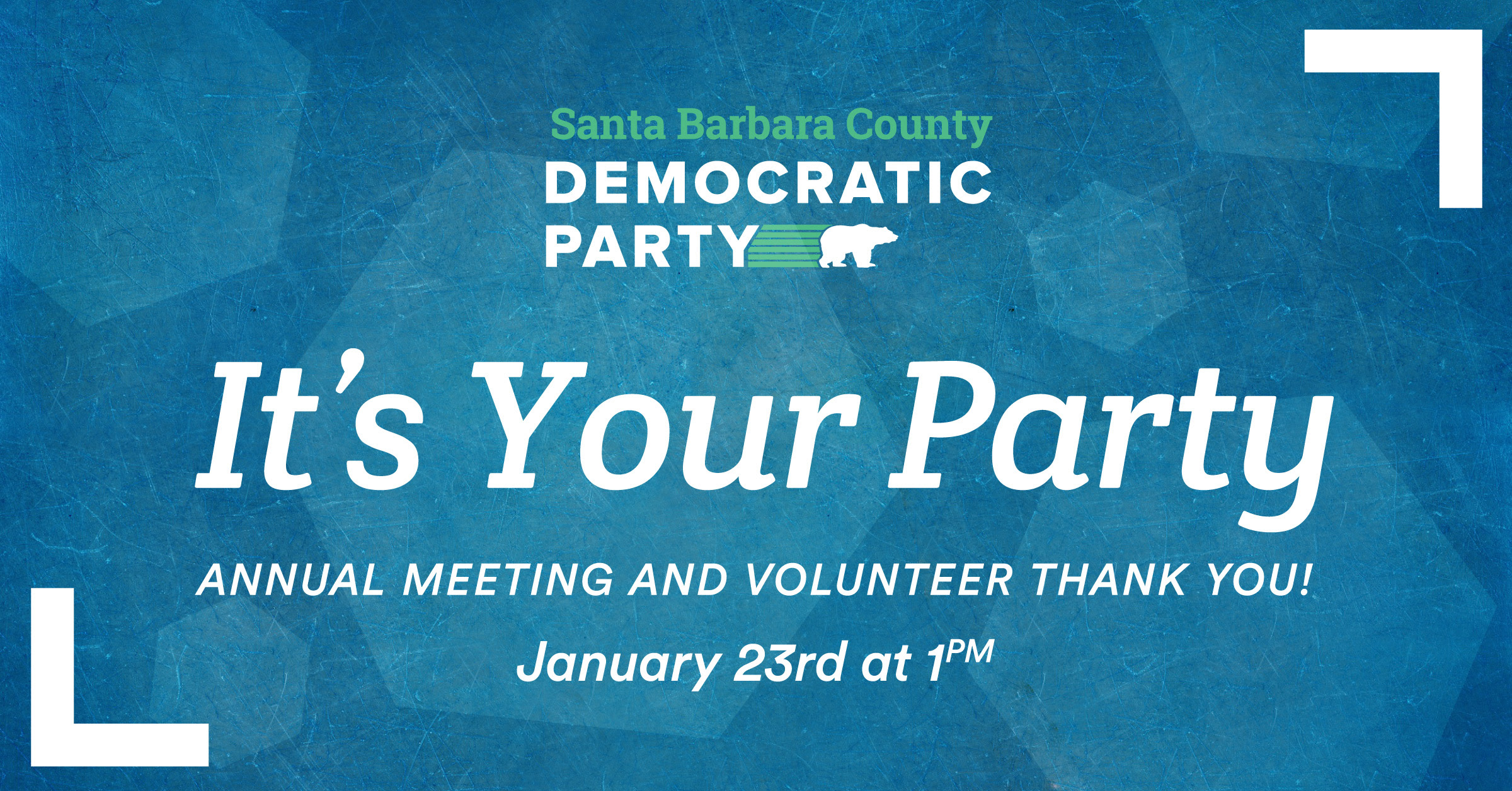 Tomorrow: It’s Your Party Annual Meeting and Volunteer Thank You ...